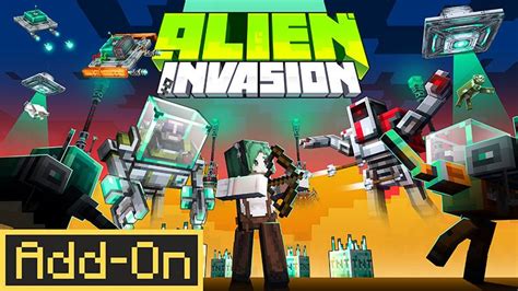 Image result for Alien Invasion Minecraft Add-On