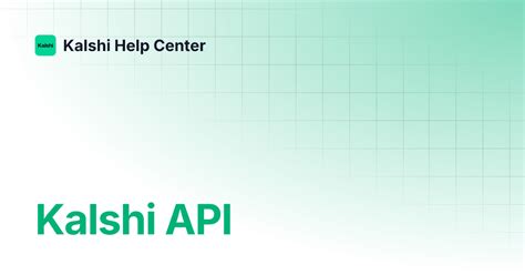 Image result for Kalshi API Guide Python