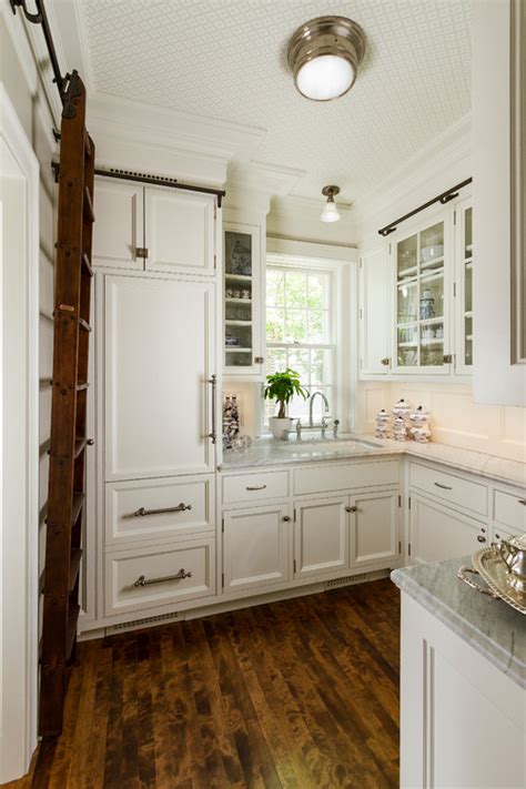 Image result for Kitchen Cabinets with Library Ladder