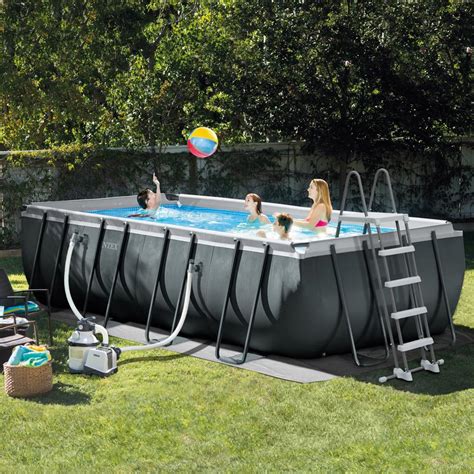 Image result for How to Setup a Intex Ultra XTR Rectangular Pool 12 X 24
