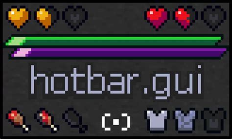 Image result for Hot Bar GUI Resource Pack Java Edition