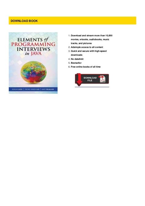 Image result for Elements of Programming Interviews PDF