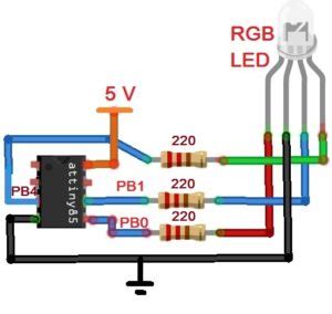 Image result for ATtiny85 RGB LED