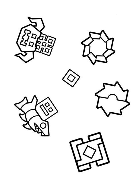 Image result for Geometry Dash Coloring Pages