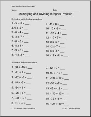 Image result for Lesson 4 Multiply and Divide Positive and Negative Integers Answers Key