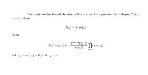 Image result for Polynomial Interpolation Error