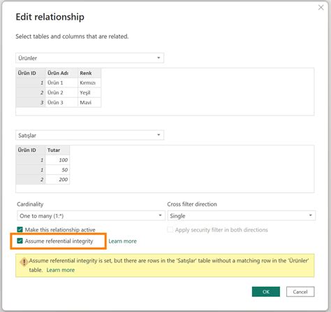 Image result for Assume Referential Integrity