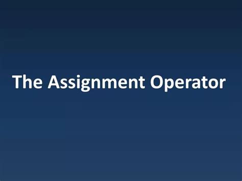 Image result for Assignment Operator Science Input