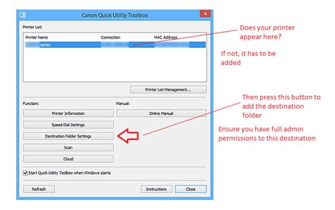 Image result for Change Canon Scanner Destination Folder