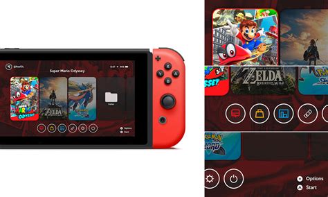 Image result for Nintendo Switch UI