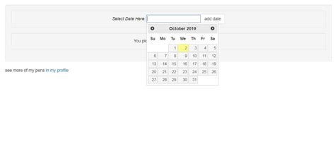 Image result for Create Date Pickers in HTML and CSS