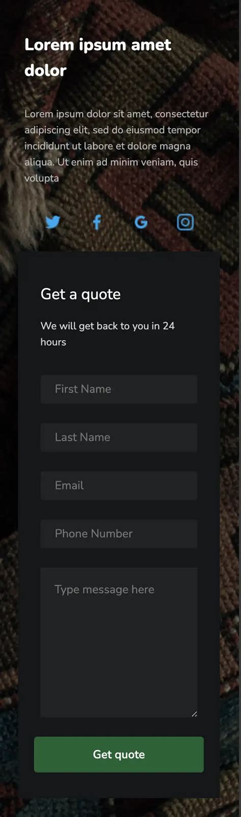 Image result for Contact Page CSS HTML