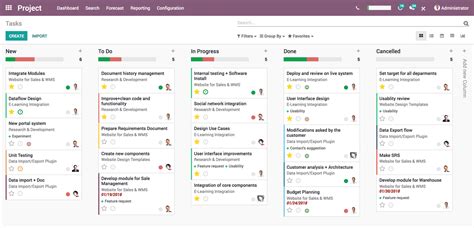 Image result for Odoo Project Manager