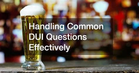 Image result for DUI Questions