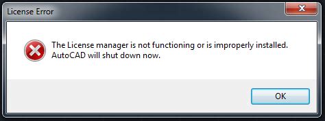 Image result for AutoCAD License Manager Error