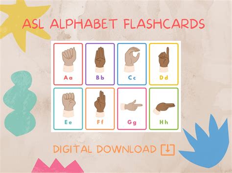 Sign Language ABC Flashcards, ASL Alphabet, Preschool, DIGITAL ...