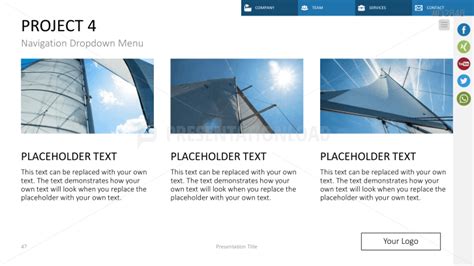 Image result for PowerPoint Create Navigation Menu
