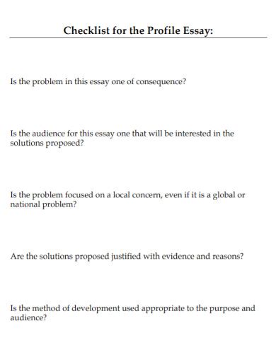 Image result for Interview Profile Essay Example