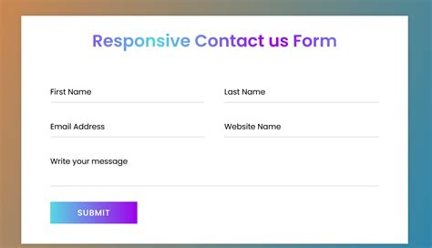 Image result for Contact Form HTML/CSS