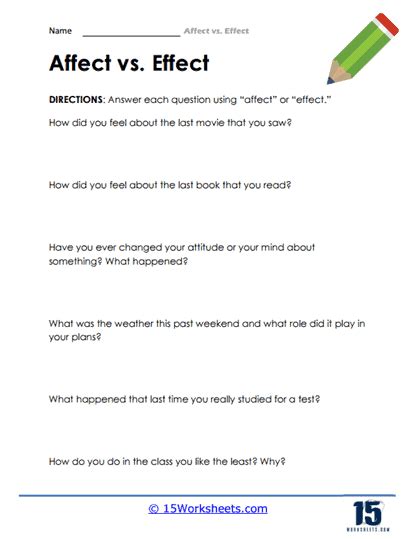 Image result for Affect vs Effect Simple Rule Samples