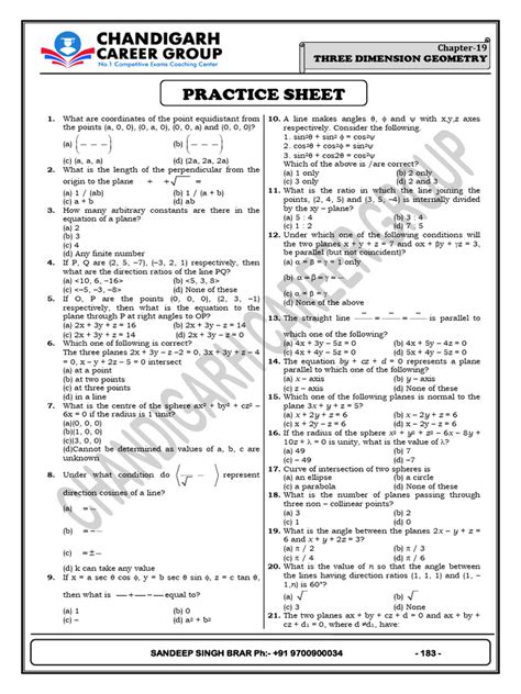 Image result for 3D Geometry Sample Problems