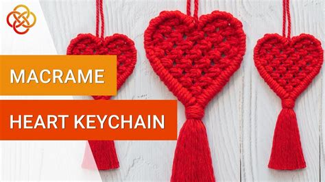 Image result for Heart Macrame Keychain Tutorial