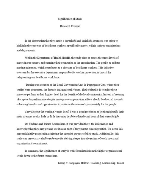 Image result for Significance of Study