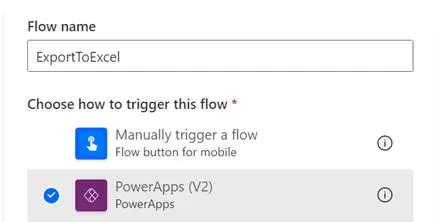 Image result for Make a Flow to Export SQL Data to CSV File in Power App