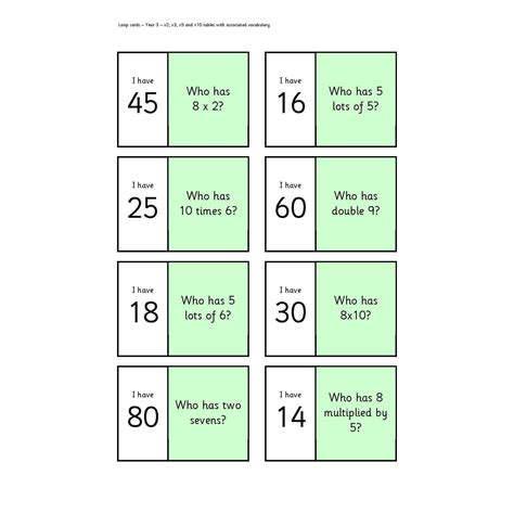 Image result for Loop Card Maths Game