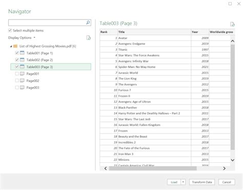 Image result for Power Query From PDF Multiple Tables