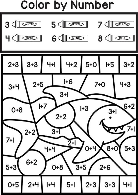 Image result for Addition Color by Numbers Girl