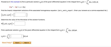Image result for Particular Solution Example