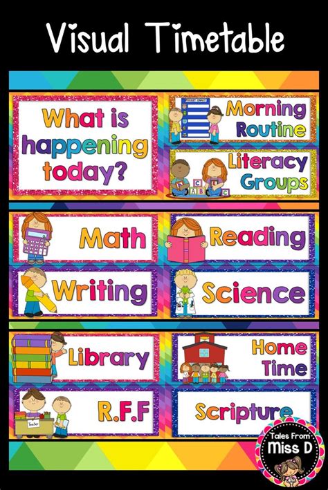 Image result for Model How to Use Visual Timetable