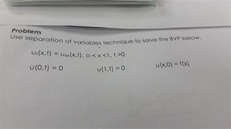 Image result for Separation of Variables Technique