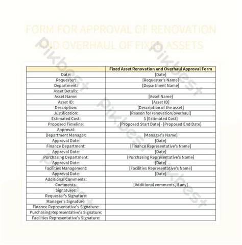 Image result for Fixed Asset Requisition Form