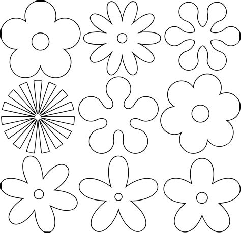 Image result for Flower Shape Coloring Pages