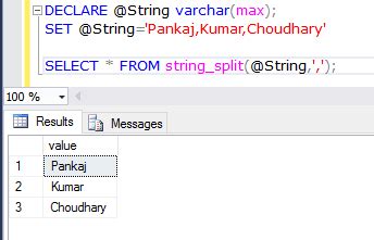 Image result for SSMS String Split
