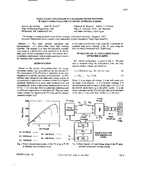 Image result for Power Source Switching Using Fuzzy Logic Controller