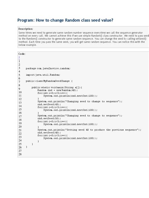 Image result for How to Set Date Time as Random Seed in Java