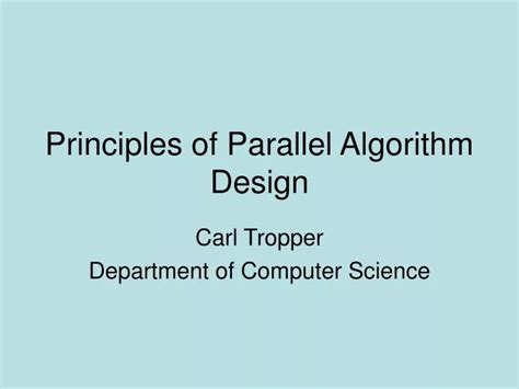Image result for Parallel Algorithm Design