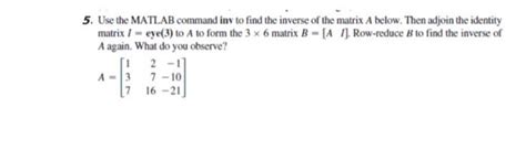 Image result for MATLAB How to Find Inverse of Matrix