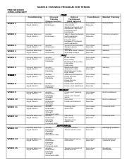 Image result for Sample Tennis Training Program