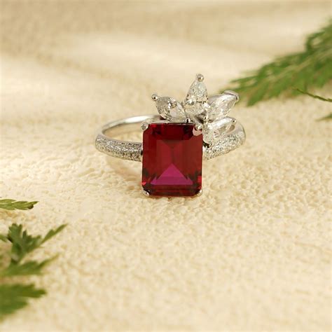 Image result for Emerald Cut Ruby