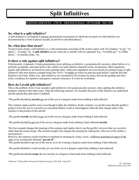 Image result for Split Infinitive Examples