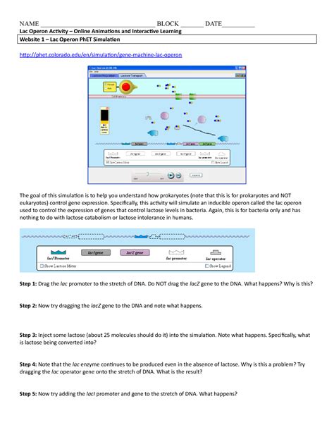 Image result for Lac Operon Animation
