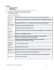 Image result for Human Genetics Lab Answers