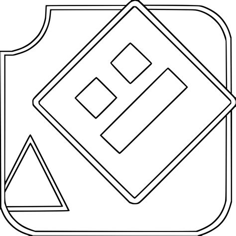 Image result for Geometry Dash Coloring Pages