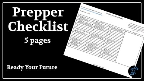 Image result for Prepper Checklist