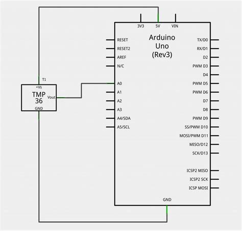 Image result for Interfacing LM35 Temperature Sensor with Arduino Connection Diagram