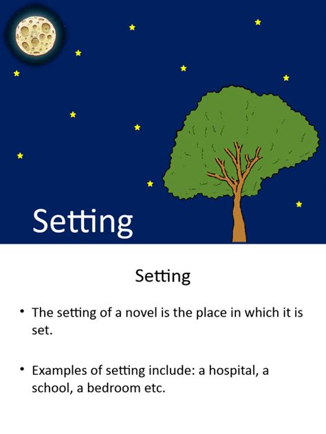 Image result for Setting Meaning